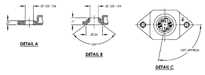 What are the available 244-22 camloc receptacle part numbers | Anemo ...